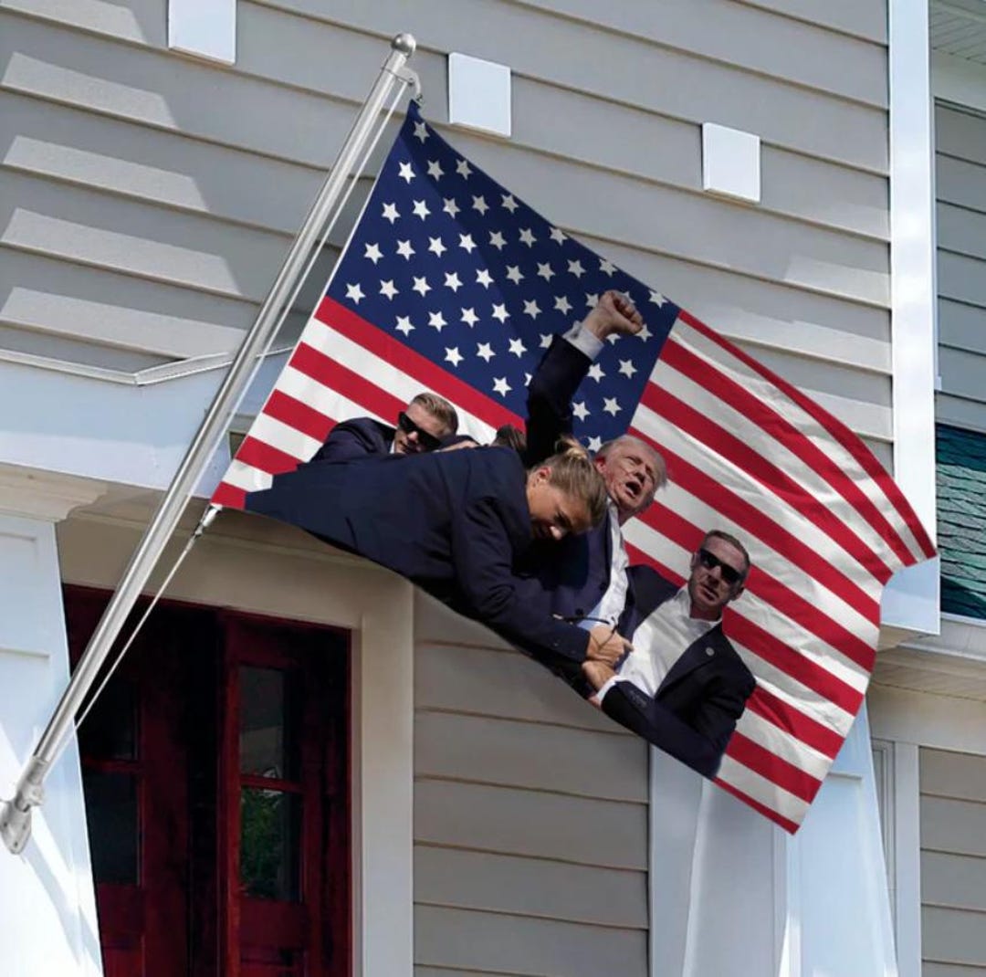 Donald Trump Fist Pump Double-sided Flag - Etsy