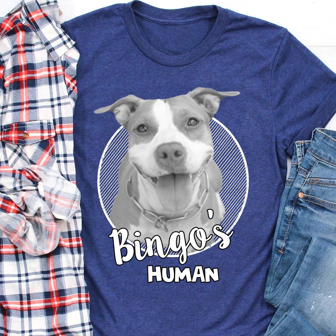 Personalized Dog Shirts for Humans Custom Photo Dog Shirt Dark - Etsy