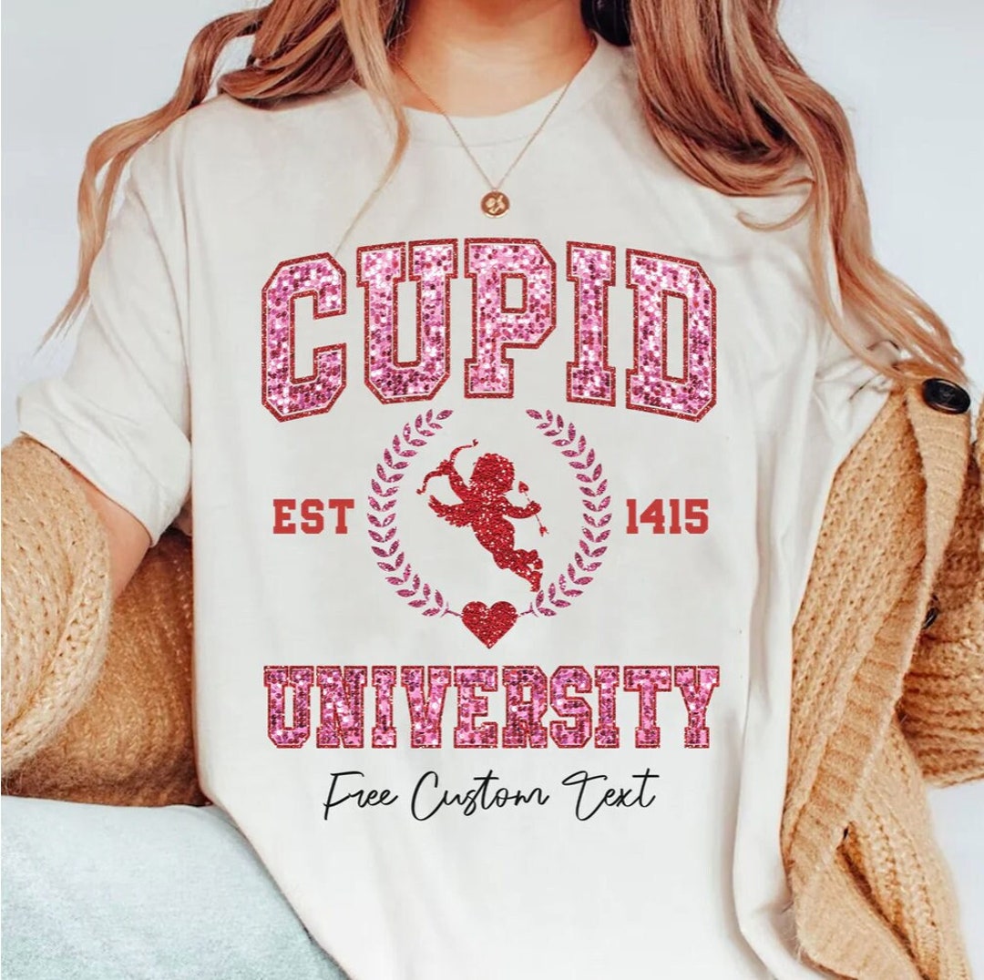 Cupid University Shirt, Gift for Her, Personalized Custom Funny ...