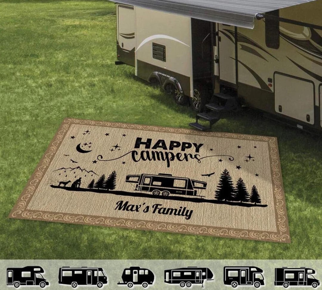 Life is Better at the Campsite Camping Patio Rug, Gift Ideal for All ...