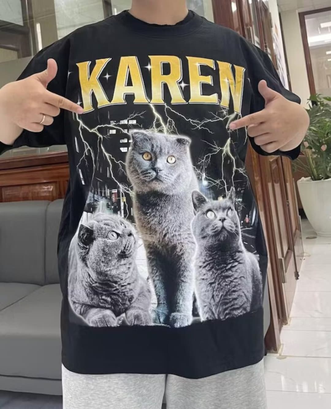 Personalized Custom Cat Dad Shirt, Cat Dad Shirt, Gift for Him, Fathers ...