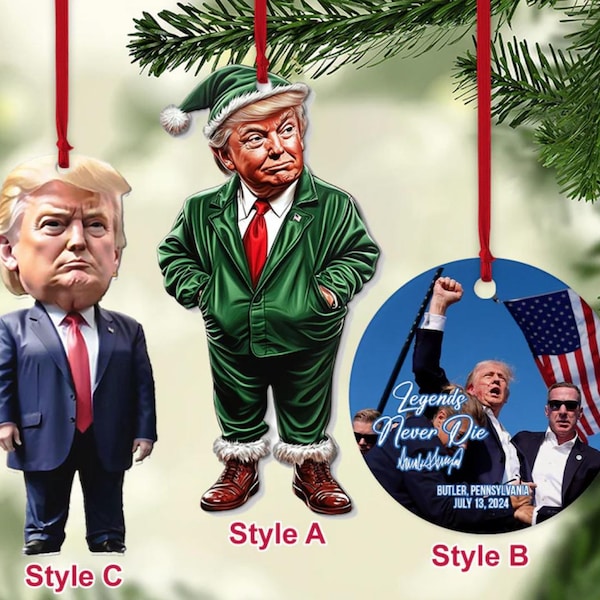 Trump Christmas Decorations - Etsy