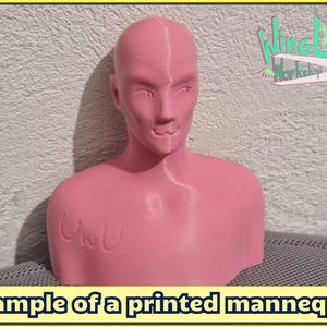 3D Mannequin STL File for Self-printing Bust/torso for Fursuit Making ...