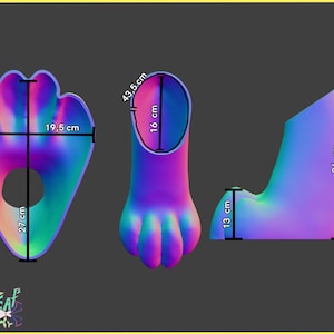 Ultra Slim Digitigrade Fursuit Feetpaws Base – Soft Flex TPU | High ...