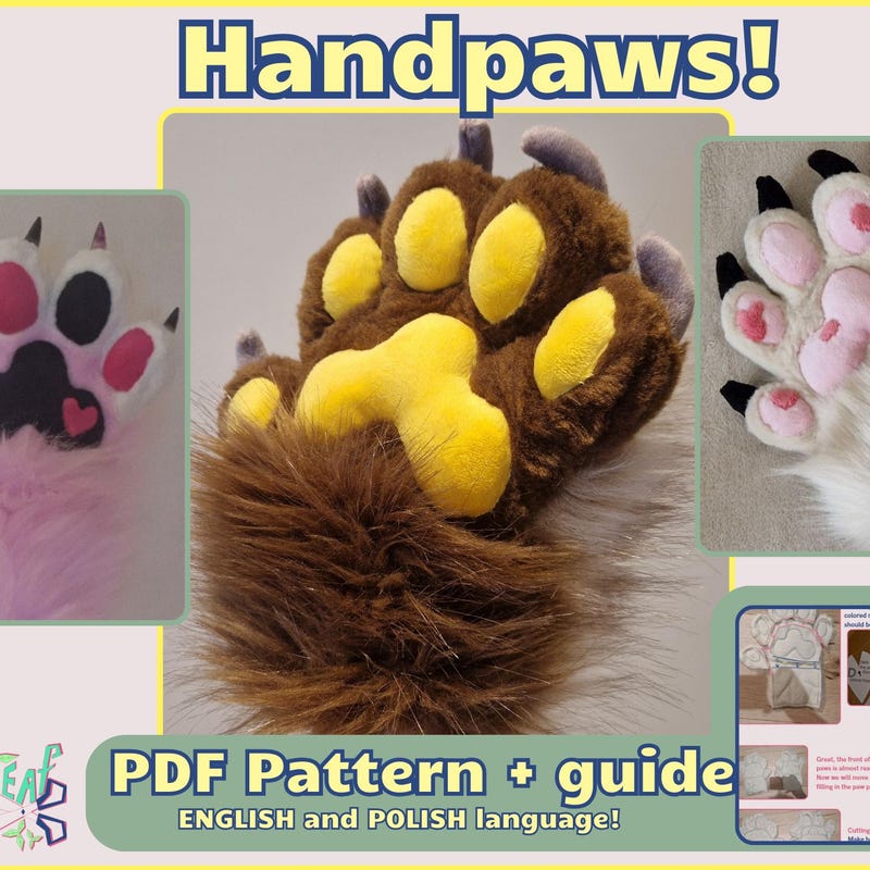 Realistic Furry Paw - Etsy