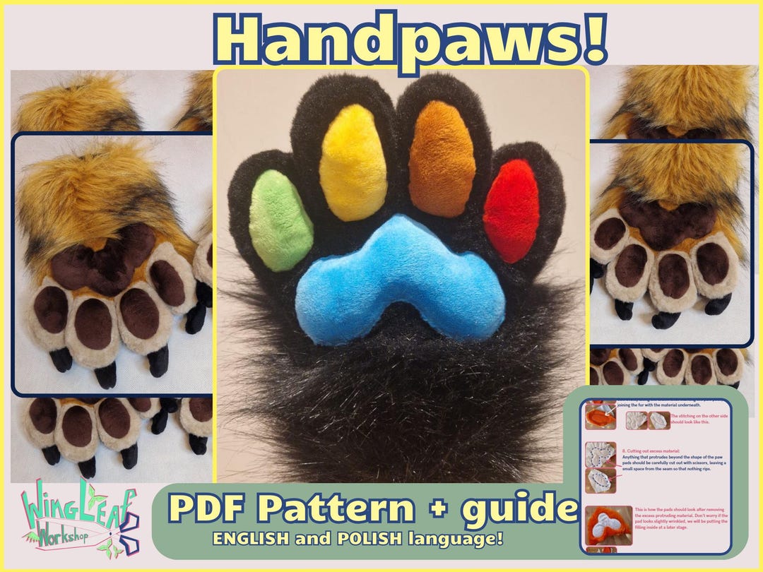 Cute Handpaws PDF Pattern + Detailed Instructions/guide - Available for ...