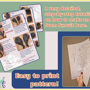 Fursuit Kemono Head Base PDF Pattern + Detailed Guide/instruction for ...