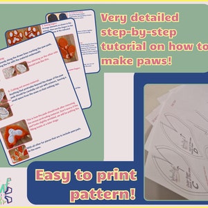 Fluffy Handpaws PDF Pattern + Detailed Instructions/guide - Available ...