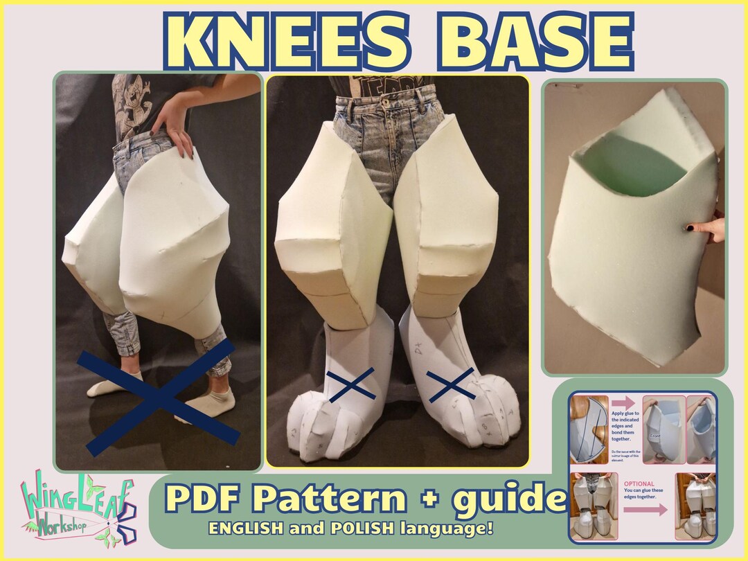 SLIM Digitigrade KNEES Base Fursuit PDF Pattern + Detailed Guide | Cute ...