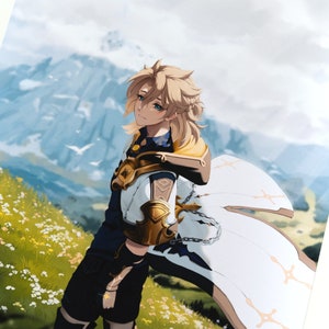 Genshin Impact - Albedo Dragonspine Art Print - Etsy