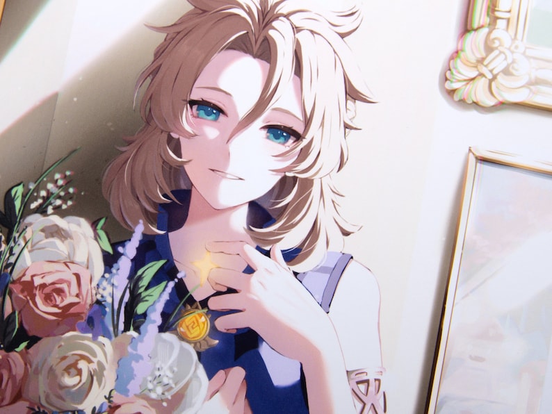 Genshin Impact Albedo Birthday 2022 Art Print - Etsy