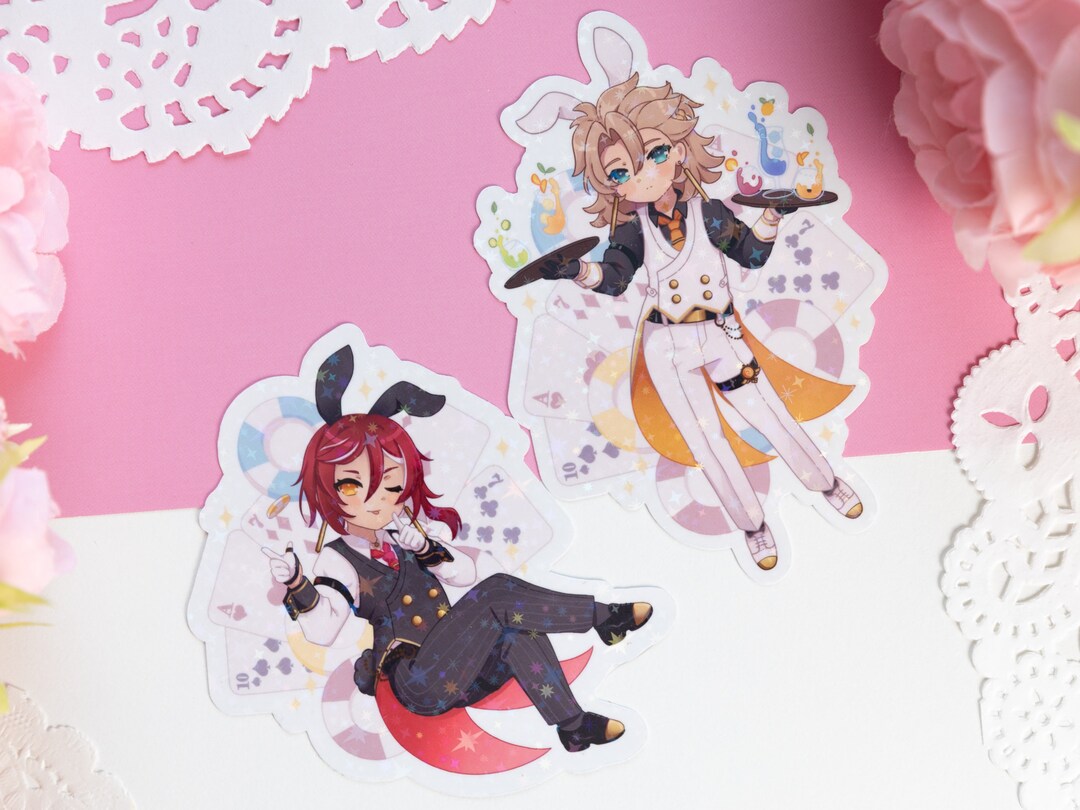 Ensemble Stars X Genshin Impact Natsume Sakasaki, Albedo Holographic ...