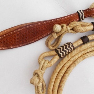 Romel Reins, Hand Made Romel Reins, Natural Rawhide , Leather Braiding ...