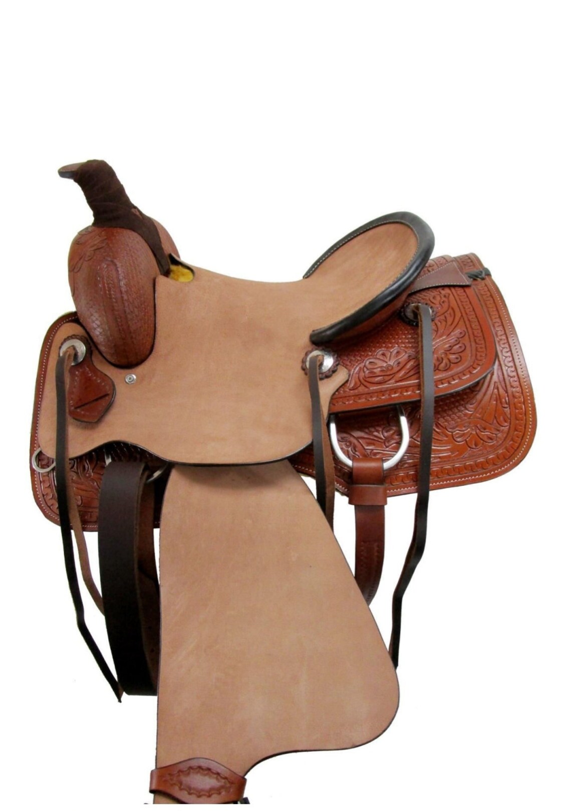 New Western Horse Ranch Saddle 15 16 17 18 With Matching Tack Set Free ...