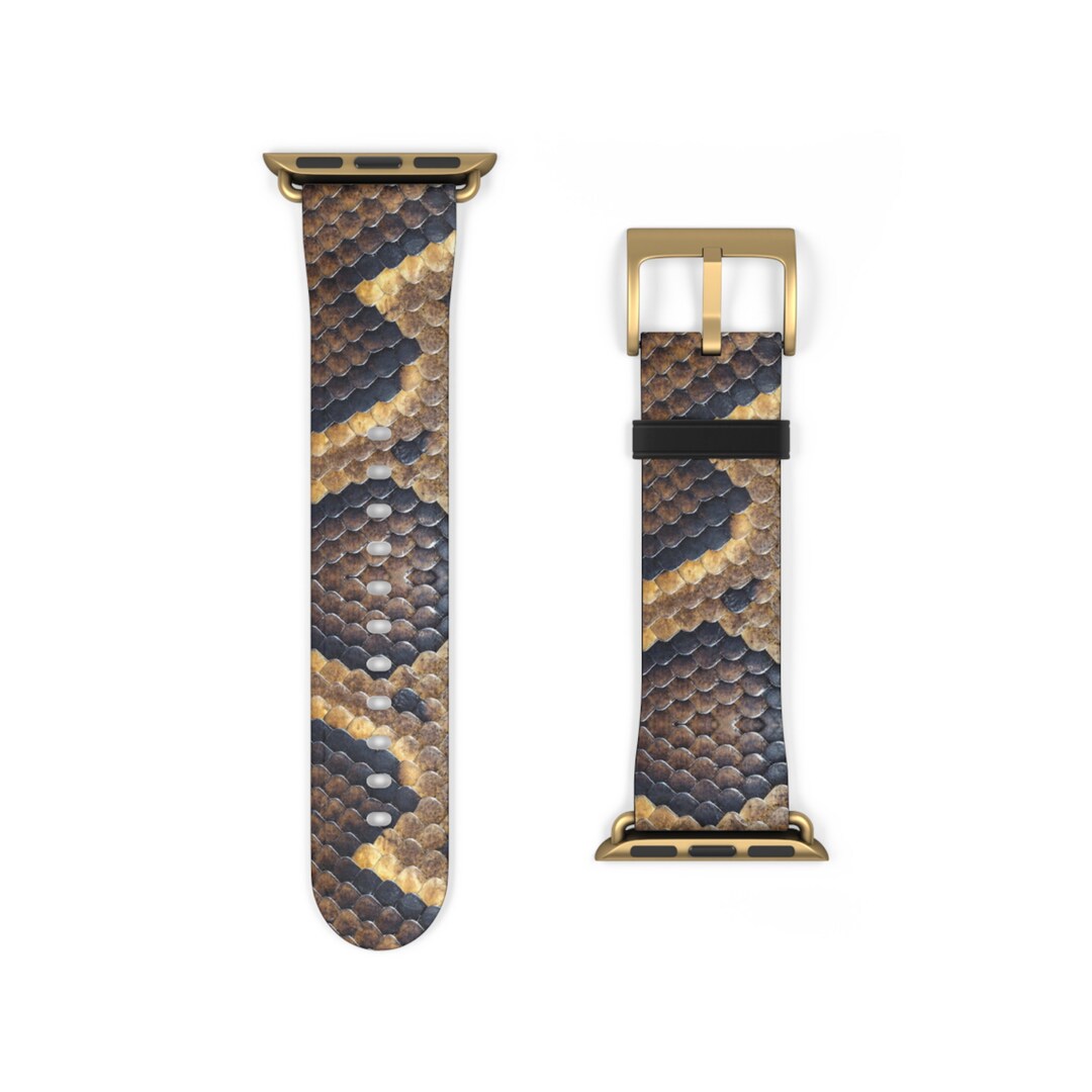 Snake Skin Print Apple Watch Band 38mm 40mm 41mm 42mm - Etsy