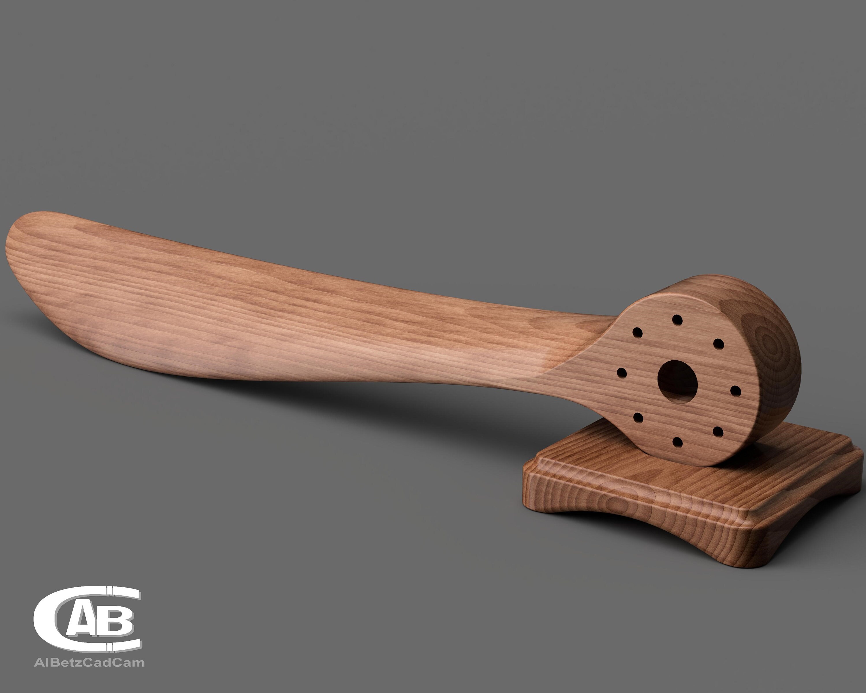 Single Blade Propeller 3D Model for Manufacture on a CNC - Etsy