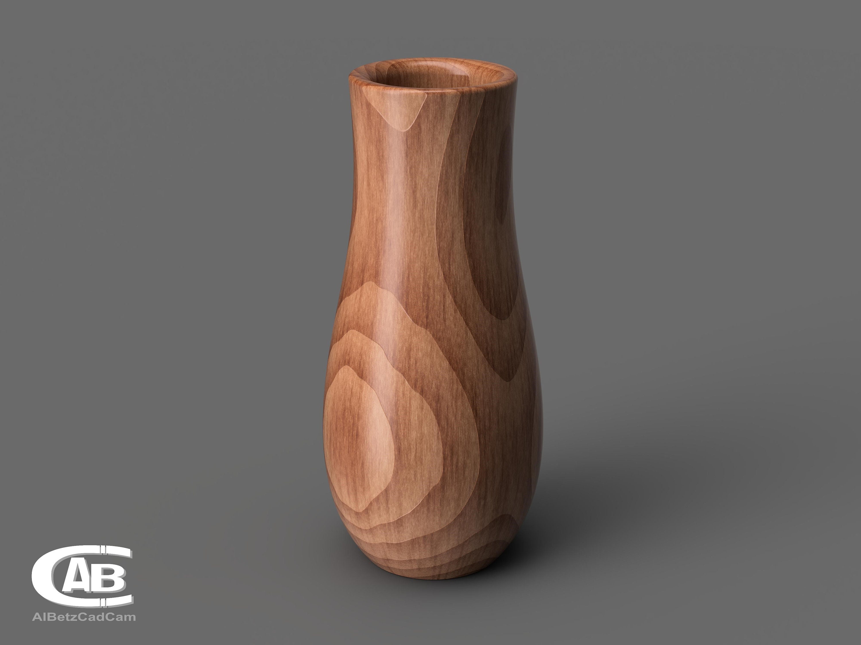 Wooden Vase 3D Model for Manufacture on a CNC Machine - Etsy