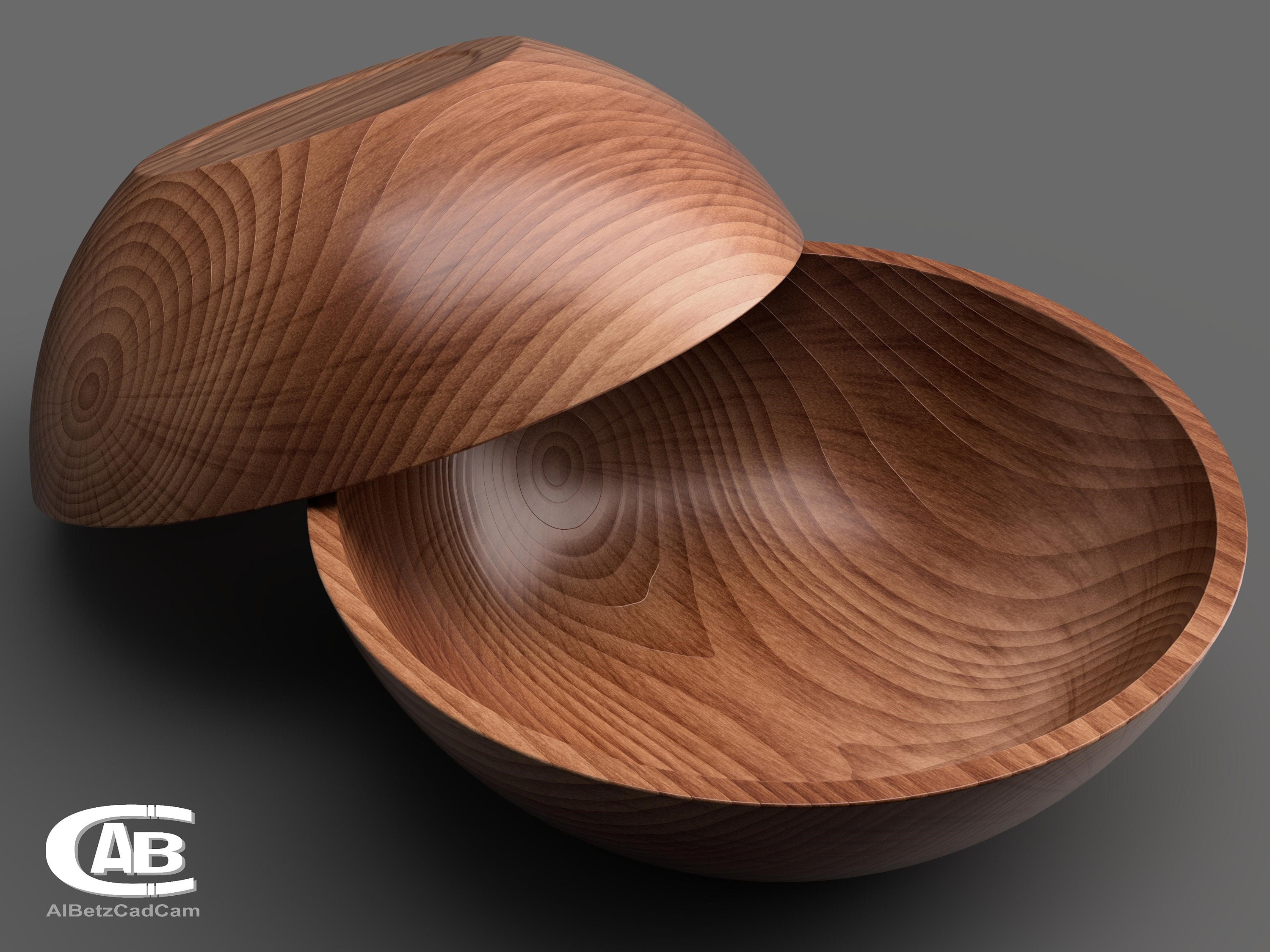 Wooden Bowl 3D Model for Manufacture on a CNC Machine - Etsy