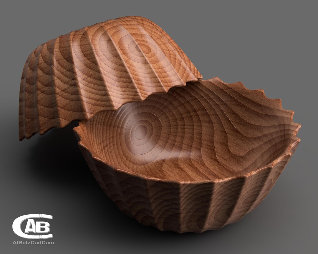 Wooden Bowl - 3D Model for Manufacture on a CNC Machine - Etsy