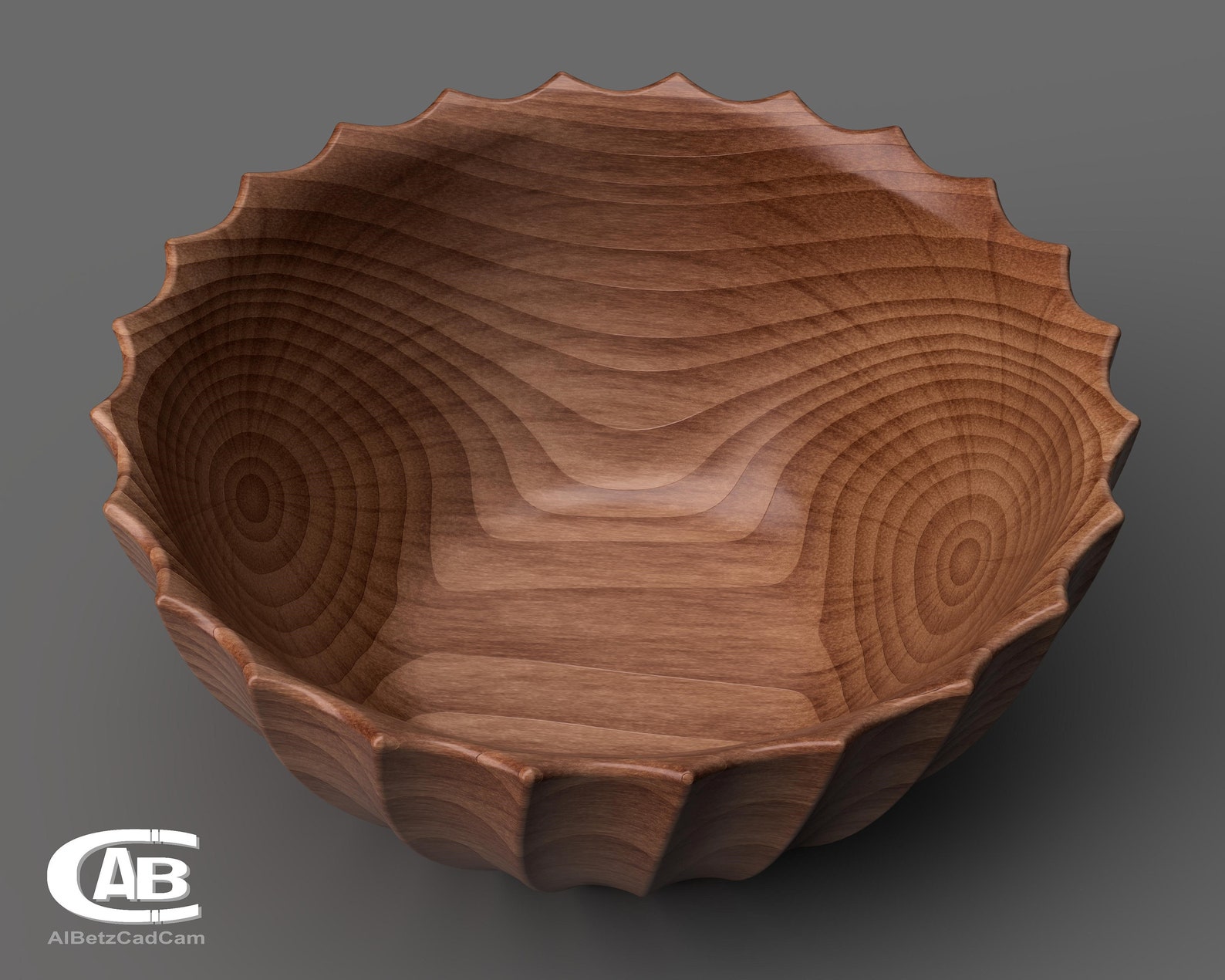 Wooden Bowl 3D Model for Manufacture on a CNC Machine - Etsy