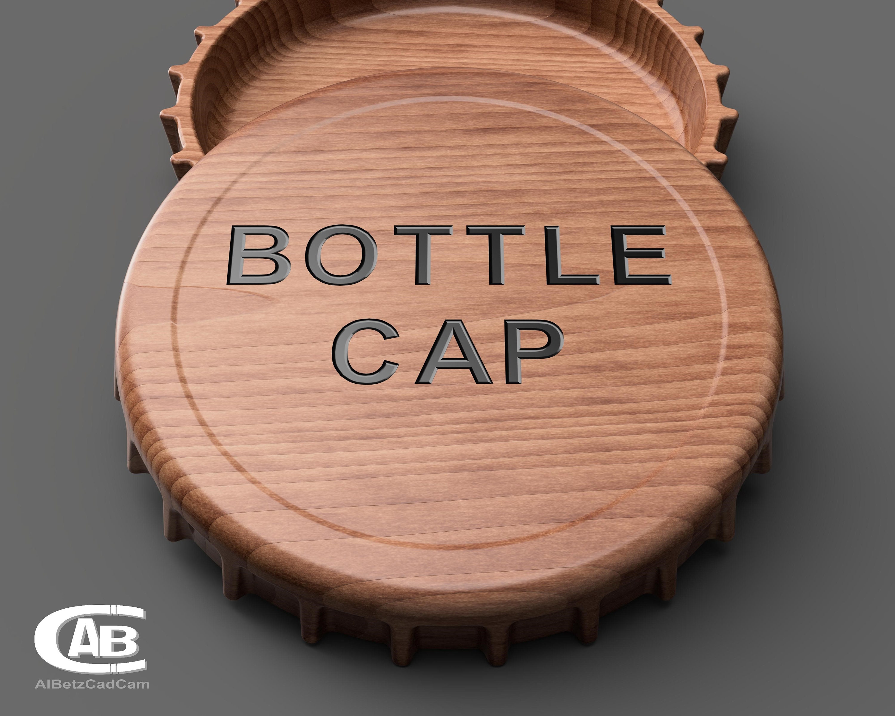 Bottle Cap 3D Model for Manufacture on a CNC Machine - Etsy