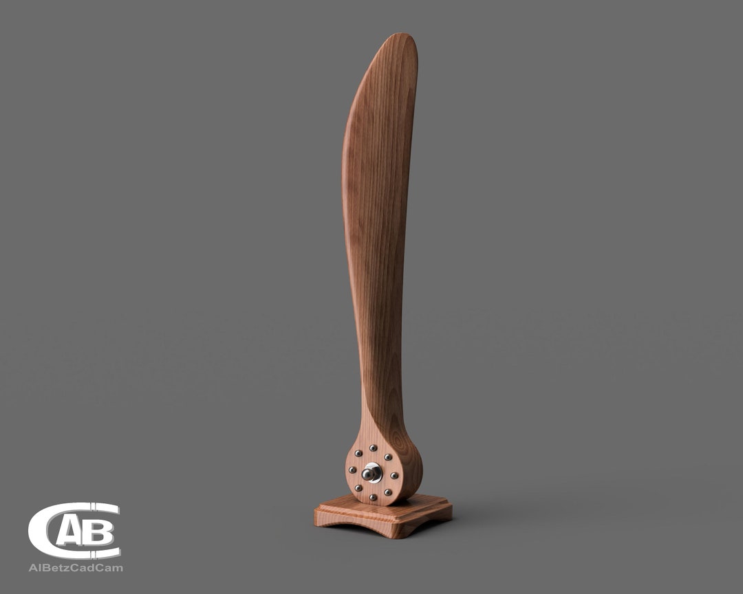 Single-blade Propeller With Stand – 3D Model for CNC & 3D Printing ...