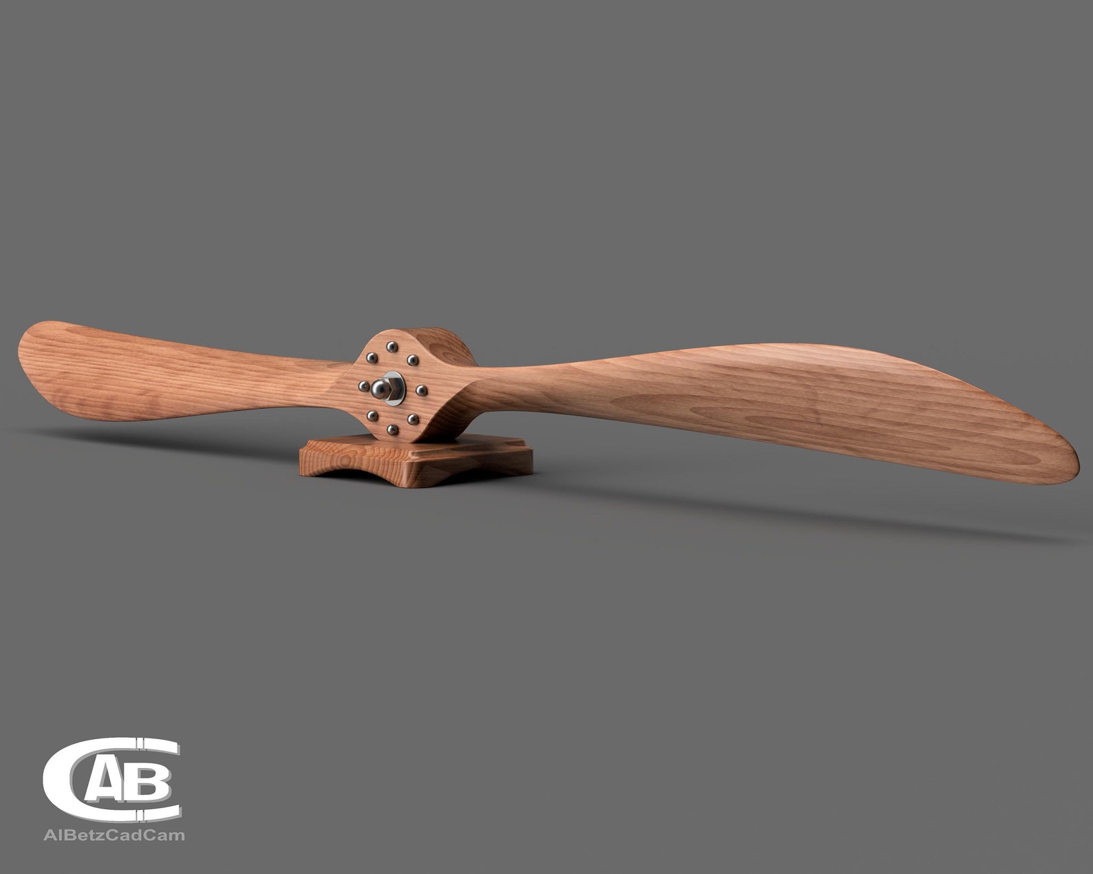 Propeller With Stand – 3D Model for CNC & 3D Printing – Decorative ...