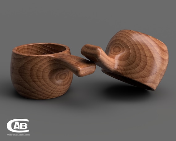 Wooden Cup 3D Model for Manufacture on a CNC Machine - Etsy