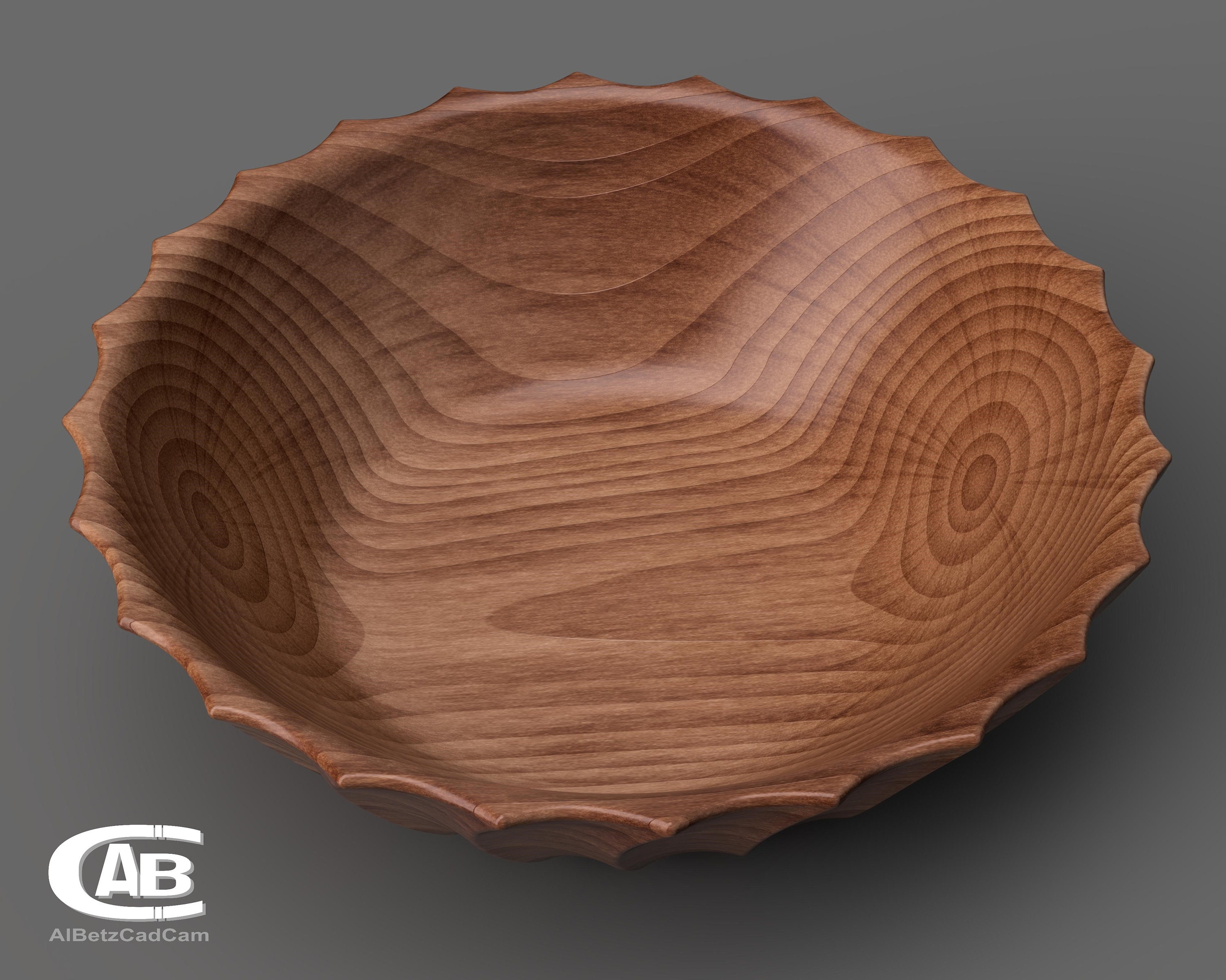 Wooden Bowl 3D Model for Manufacture on a CNC Machine - Etsy