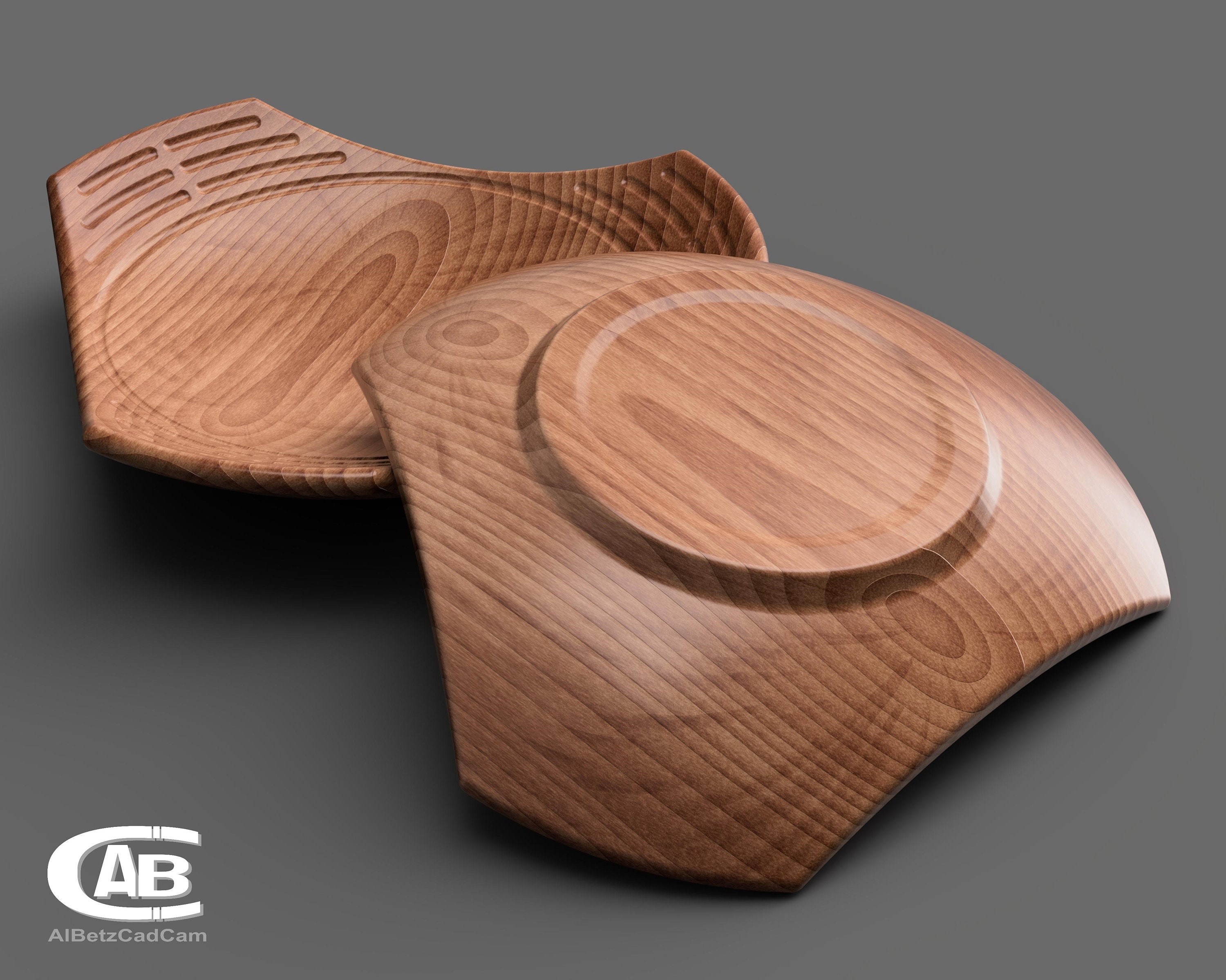 Round Wooden Bowl – 3D Model for CNC & 3D Printing – Timeless Design ...