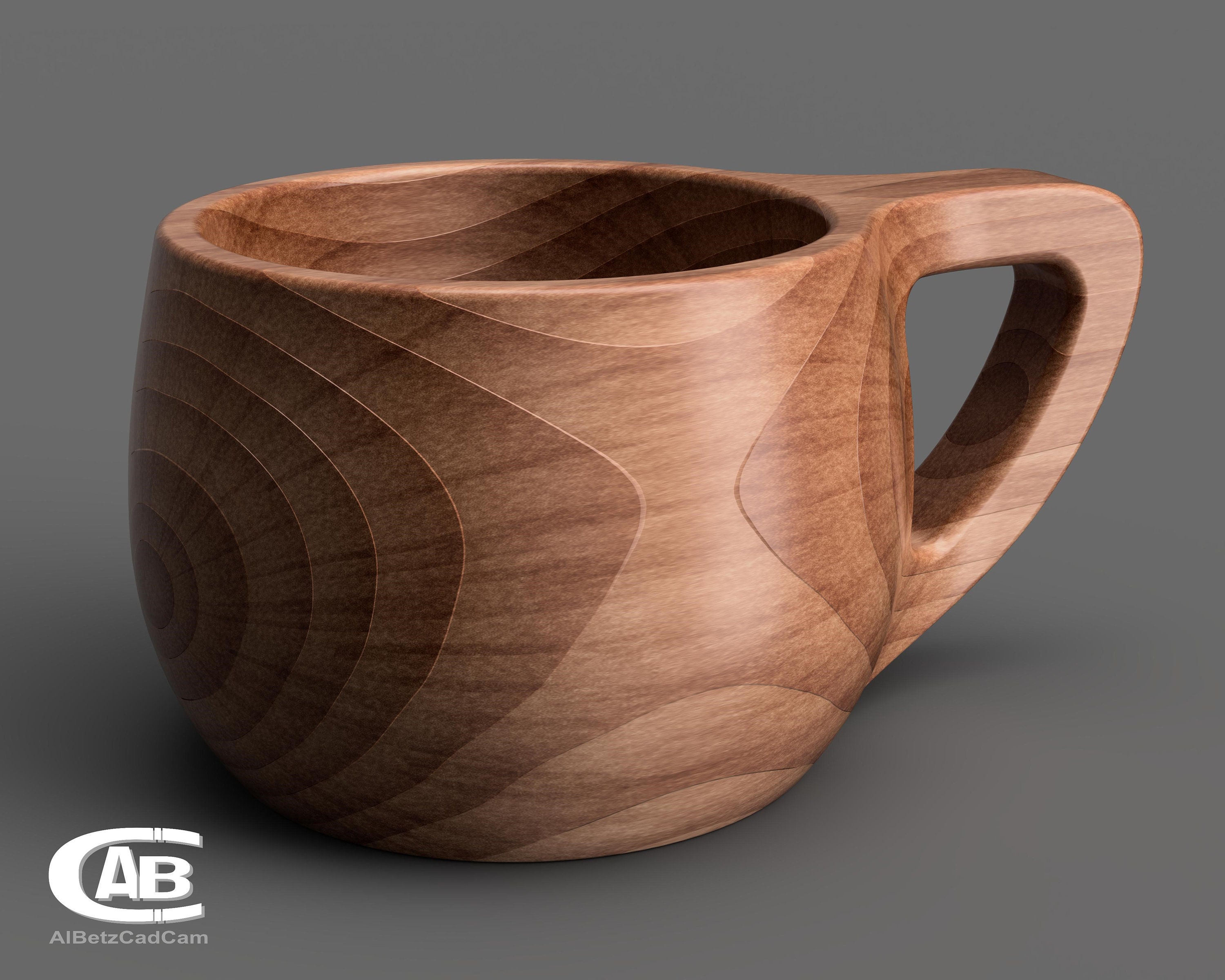 Wooden Cup 3D Model for Manufacture on a CNC Machine - Etsy