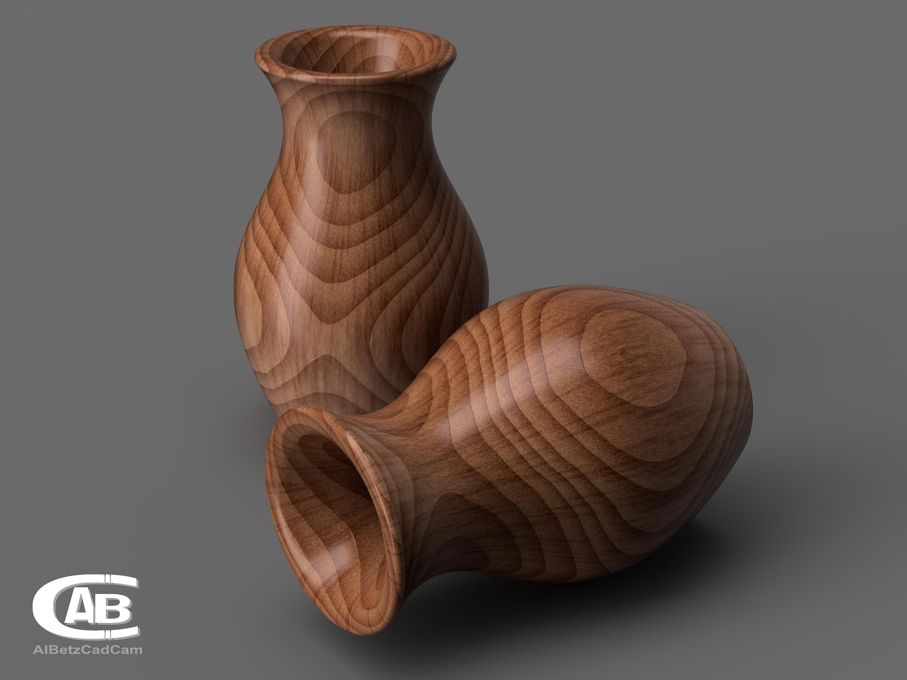 Vase – 3D Model for CNC & 3D Printing – Elegant Design – Digital File ...