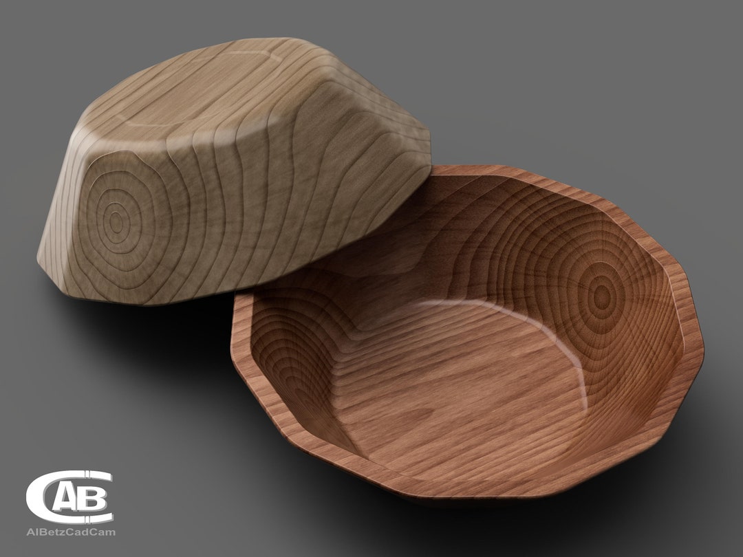 Wooden Bowl - 3D Model for Manufacture on a CNC Machine - Etsy