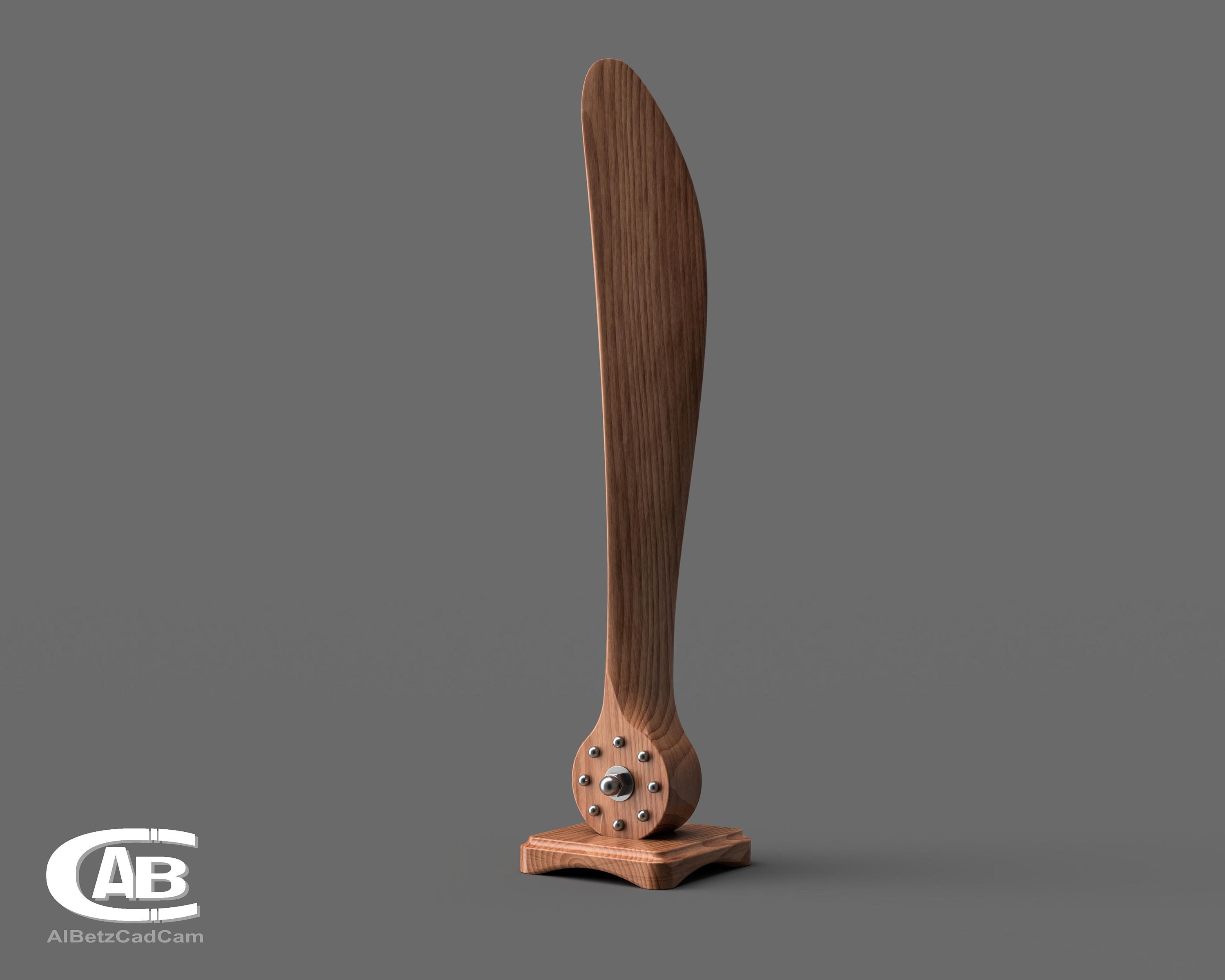 Single Blade Propeller 3D Model for Manufacture on a CNC - Etsy