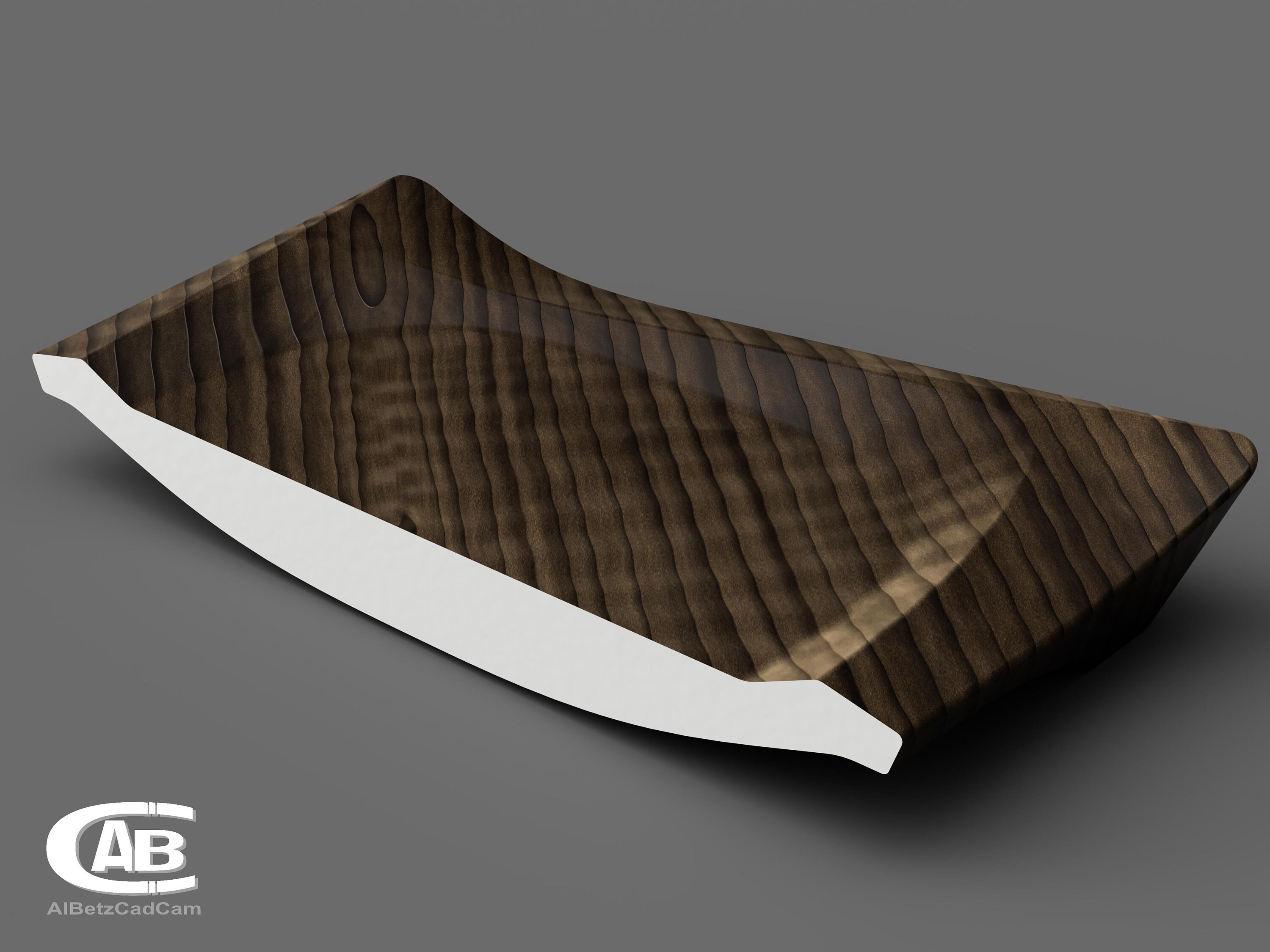 Elegant Wooden Bowl – Rectangular Design – Unique 3D Model for CNC & 3D ...