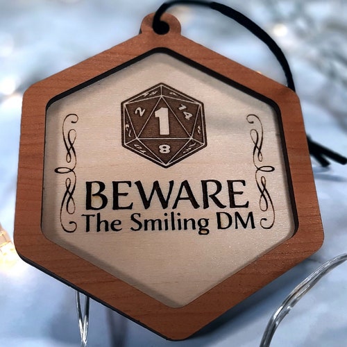 Beware the Smiling DM Christmas Ornament Dungeons and - Etsy