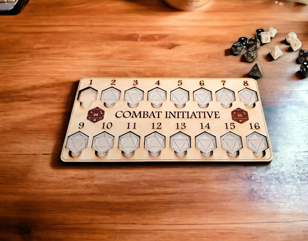 RPG Combat Initiative Tracker: Birch Wood, 16 Acrylic Tokens - Etsy