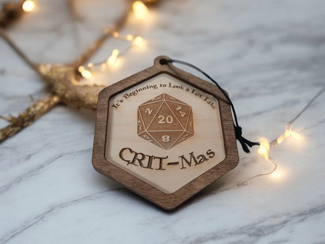 Crit-mas D20 Ornament: Dungeons and Dragons Inspired Holiday Decor - Etsy