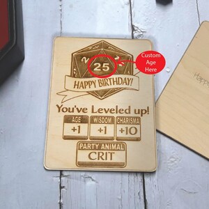 Birthday Card - Happy Birthday! You've Leveled Up! Level up Stats ...