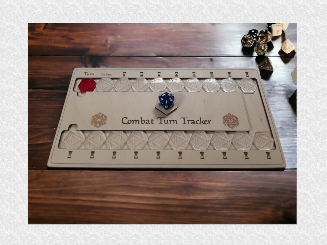 Deluxe Combat Turn Tracker: Birch Wood D&D Game Organizer - Etsy
