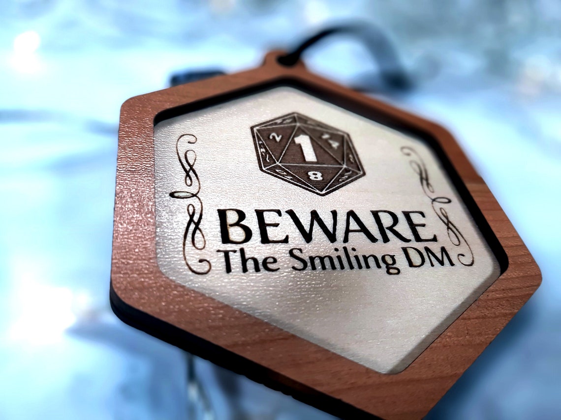 Beware the Smiling DM! Christmas Ornament - Dungeons and Dragons ...
