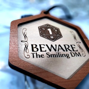 Beware the Smiling DM! Christmas Ornament - Dungeons and Dragons ...