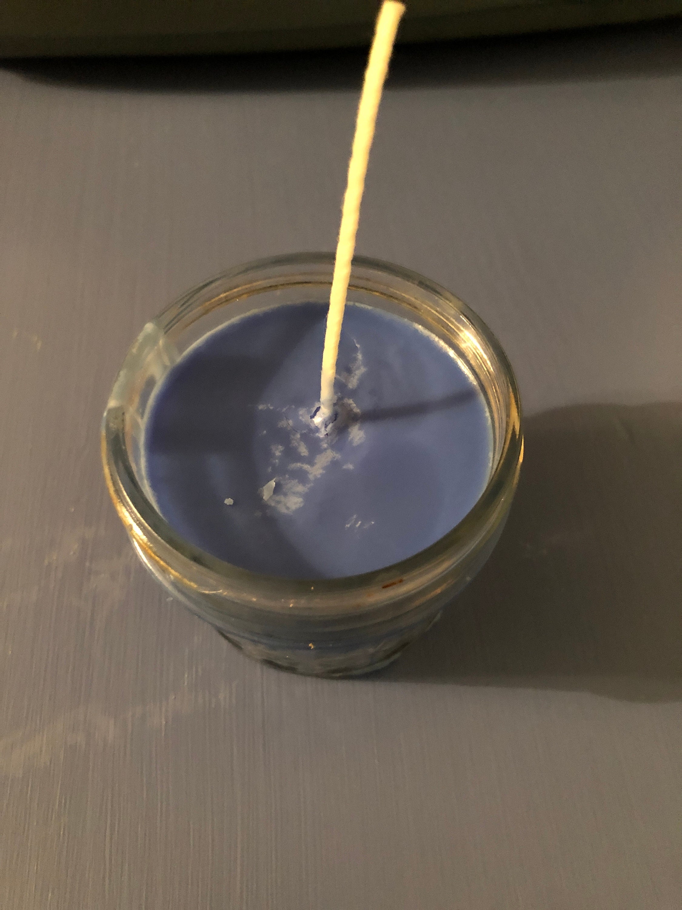 Light Blue Lavender Scented Candle - Etsy