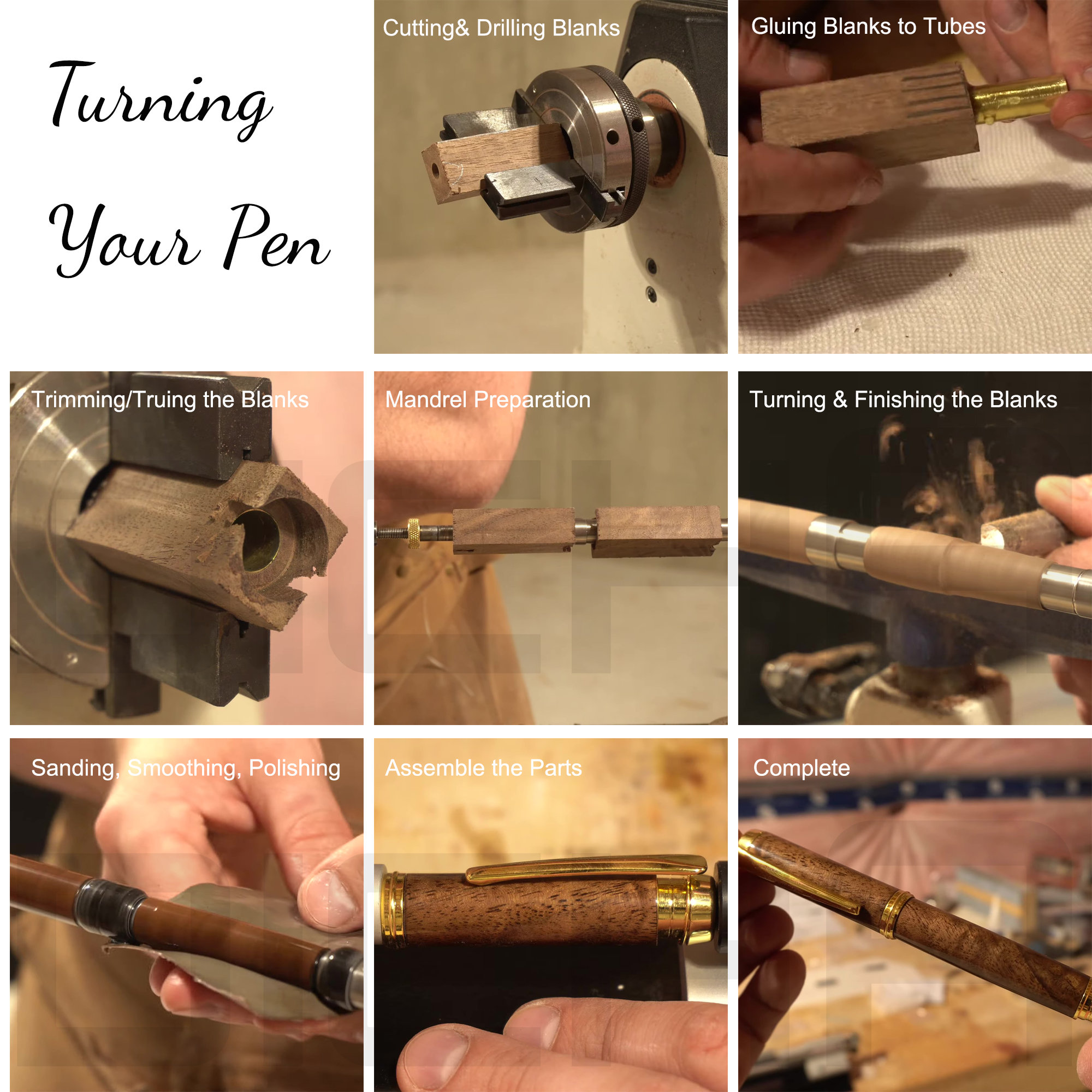 Wood Pen Blanks for Turning-pen Blanks for Woodturning-black Walnut ...