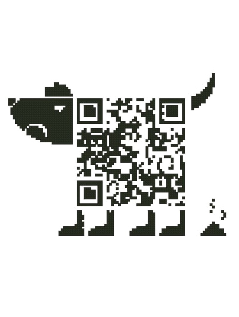 QR Code - Baha Men Who Let the Dogs Out - Cross Stitch Pattern PDF, One ...