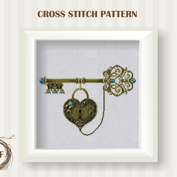 Key With Cross - Etsy