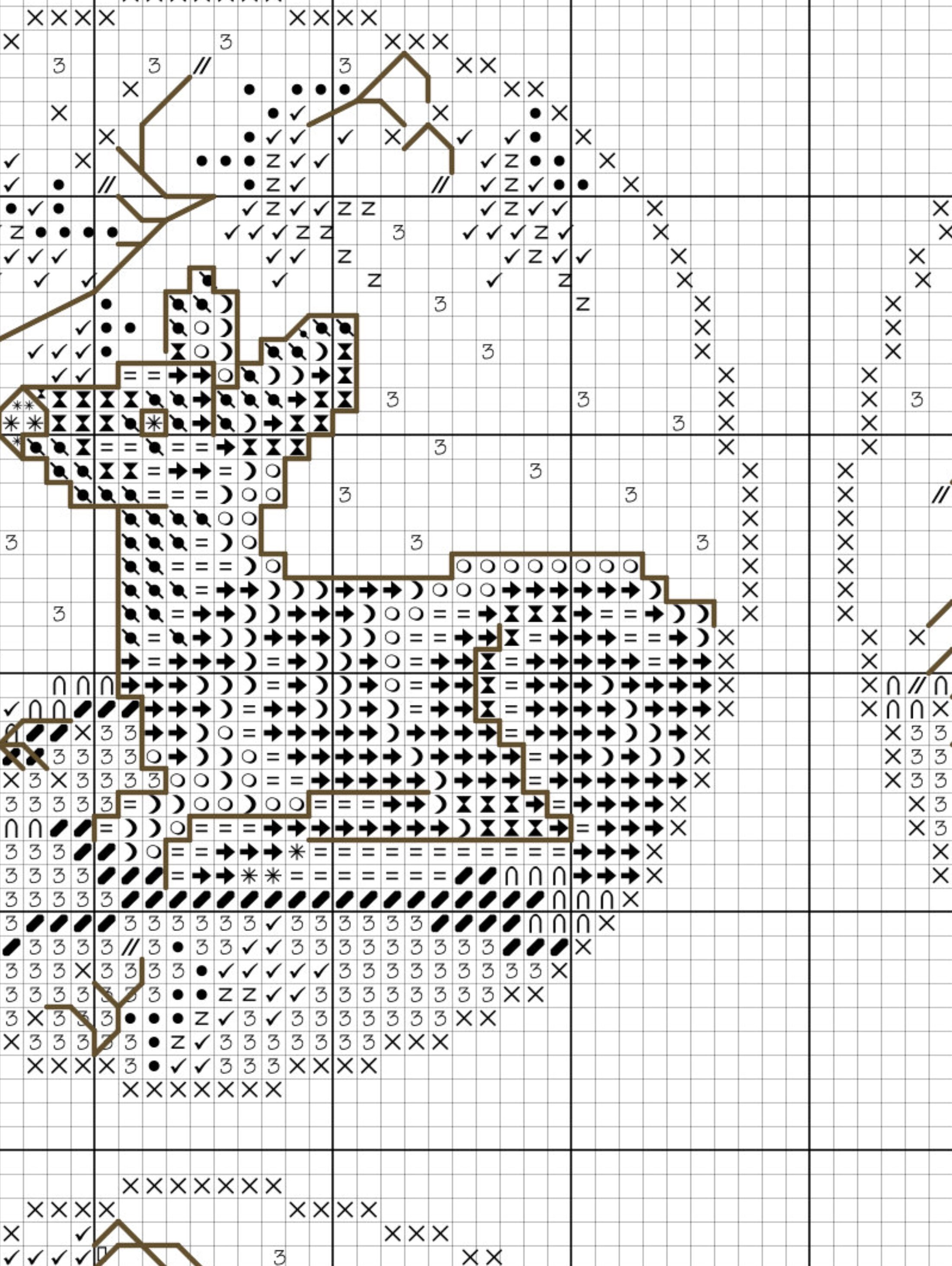 Woodland Animals Cross Stitch Pattern PDF Forest Animals - Etsy