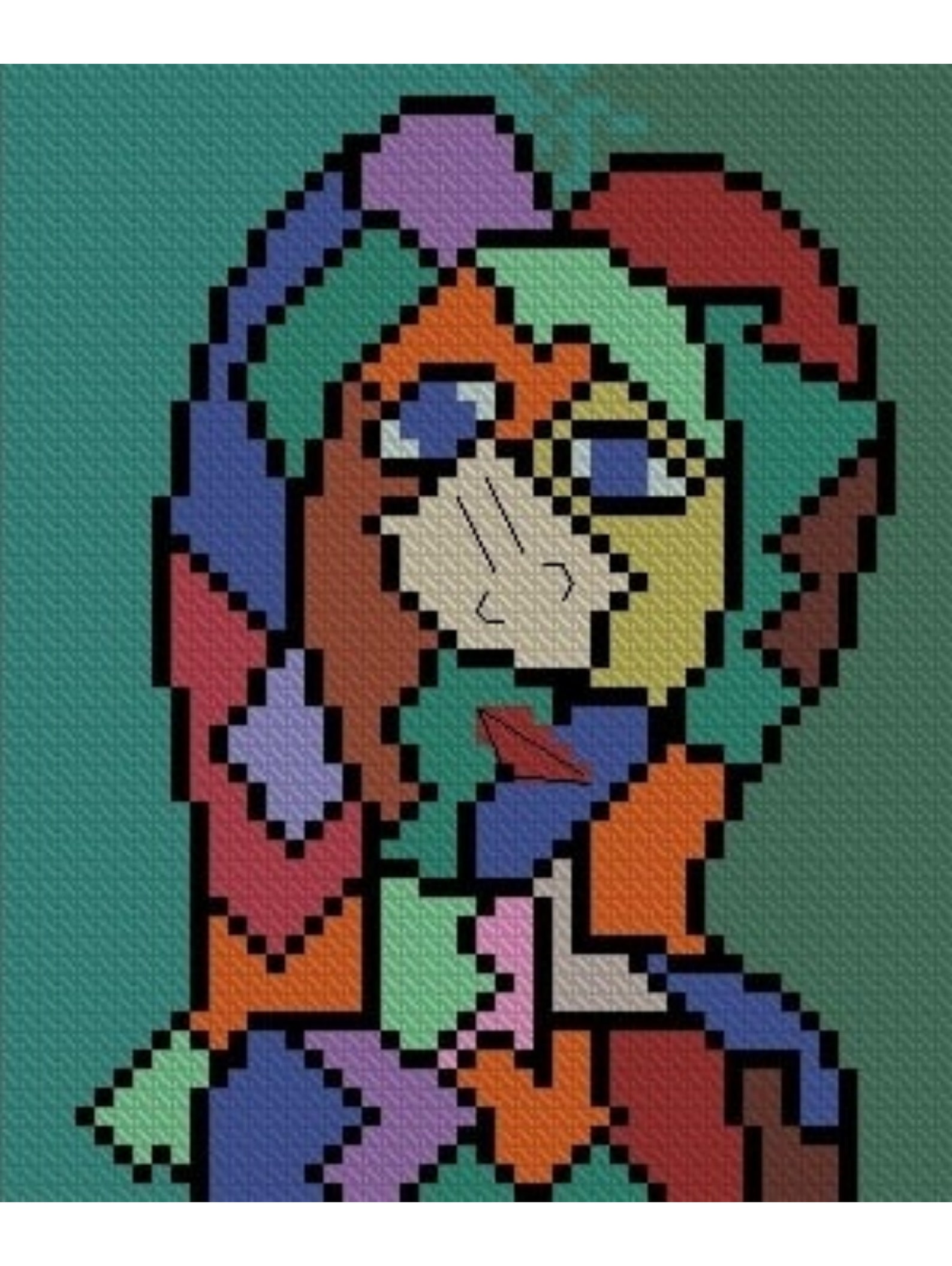 Cubism Art by Picasso Cross Stitch Pattern PDF, Miniature Art Counted ...