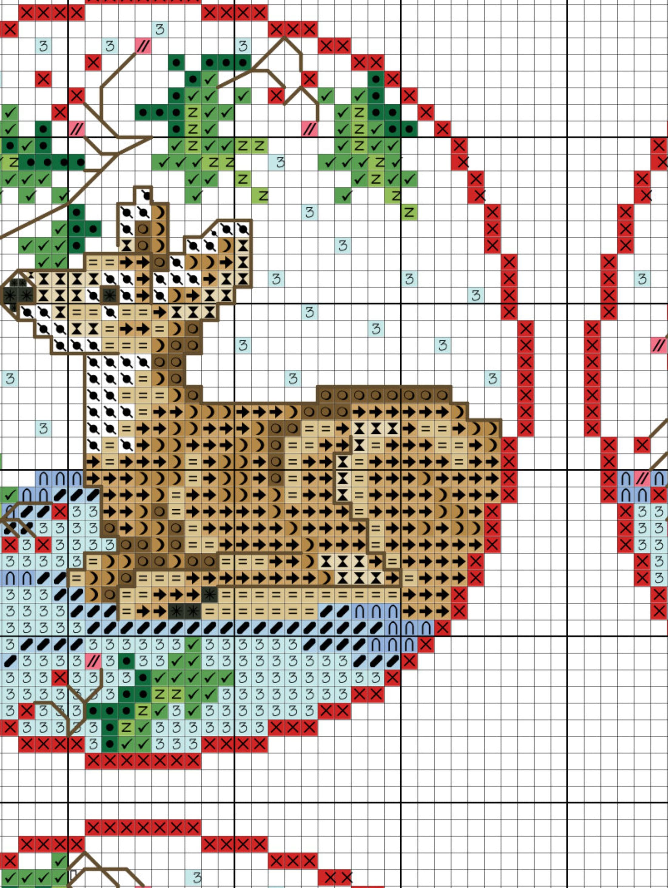 Woodland Animals Cross Stitch Pattern PDF Forest Animals - Etsy