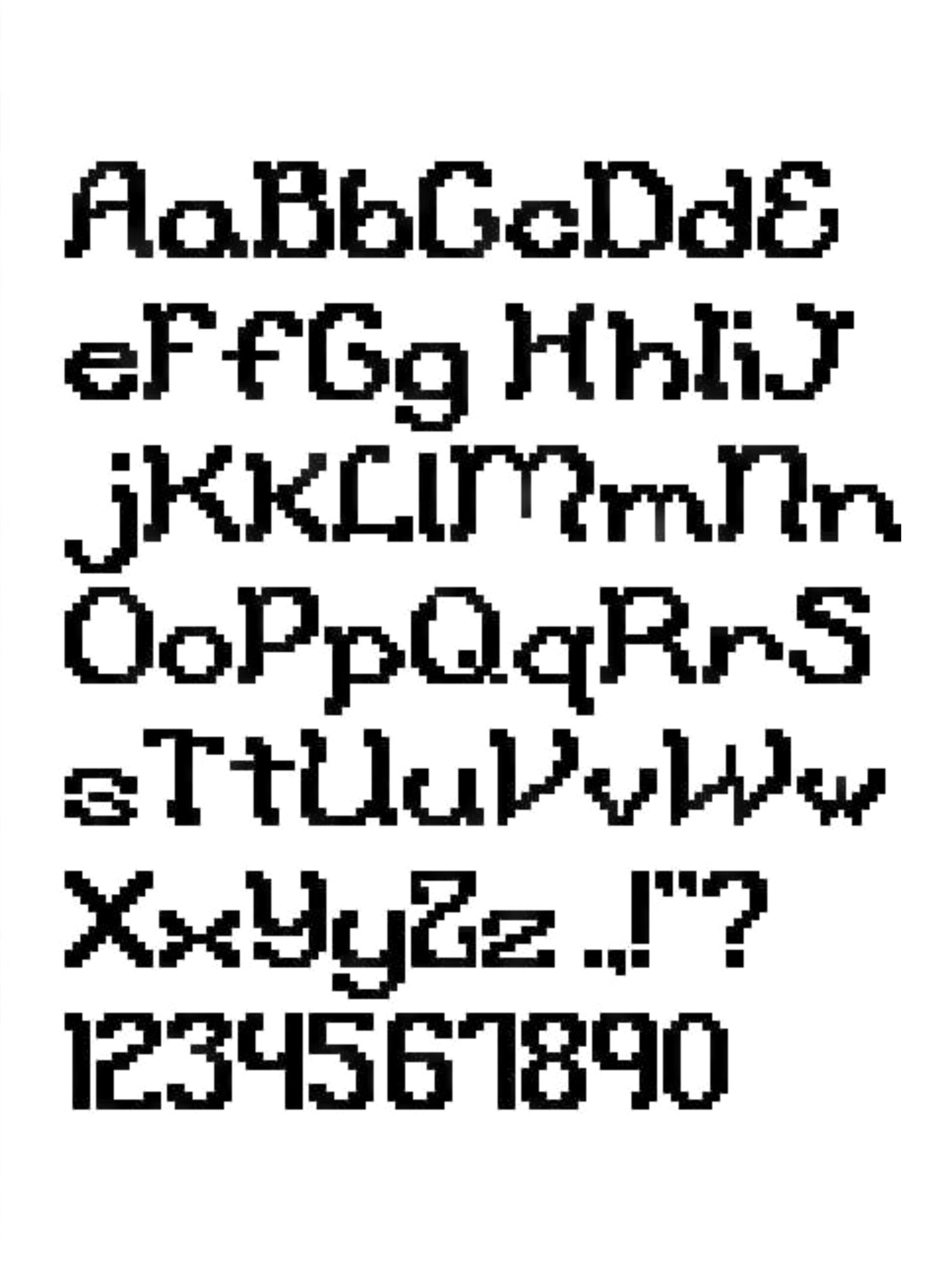 Easy Cross Stitch Alphabet Full Alphabet Cross Stitch Pattern - Etsy